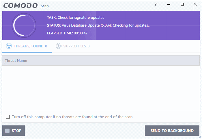 Run a Full Computer Scan, Scan My PC, Virus Scan, Virus Removal | Comodo Client Security